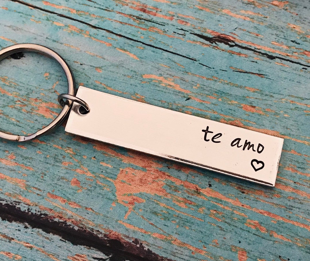 Te Amo Keychain With Heart I Love You Key Chain - Drive Safe - Travel ...