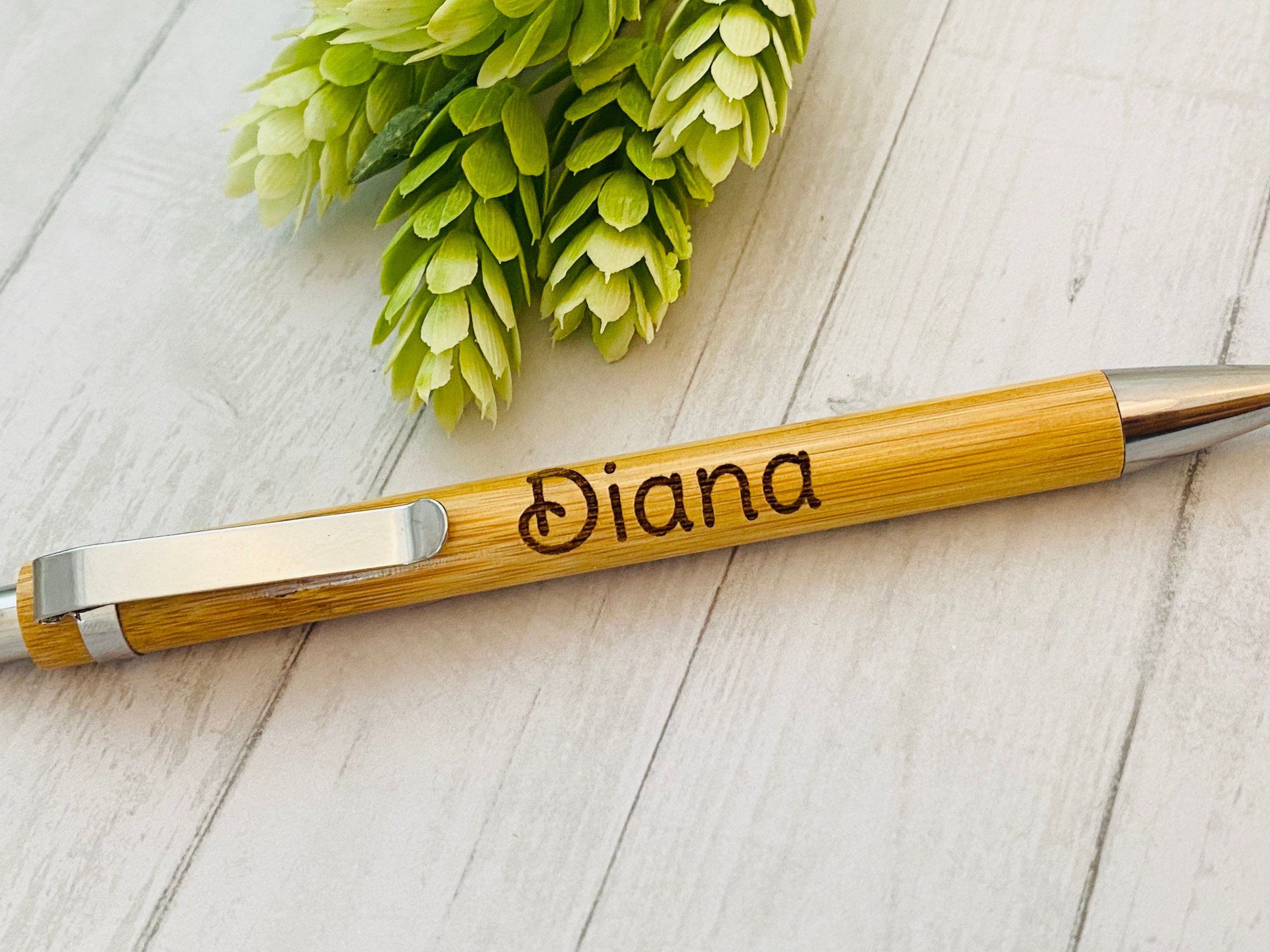 Pluma de madera personalizada con nombre pluma profesional - Etsy España