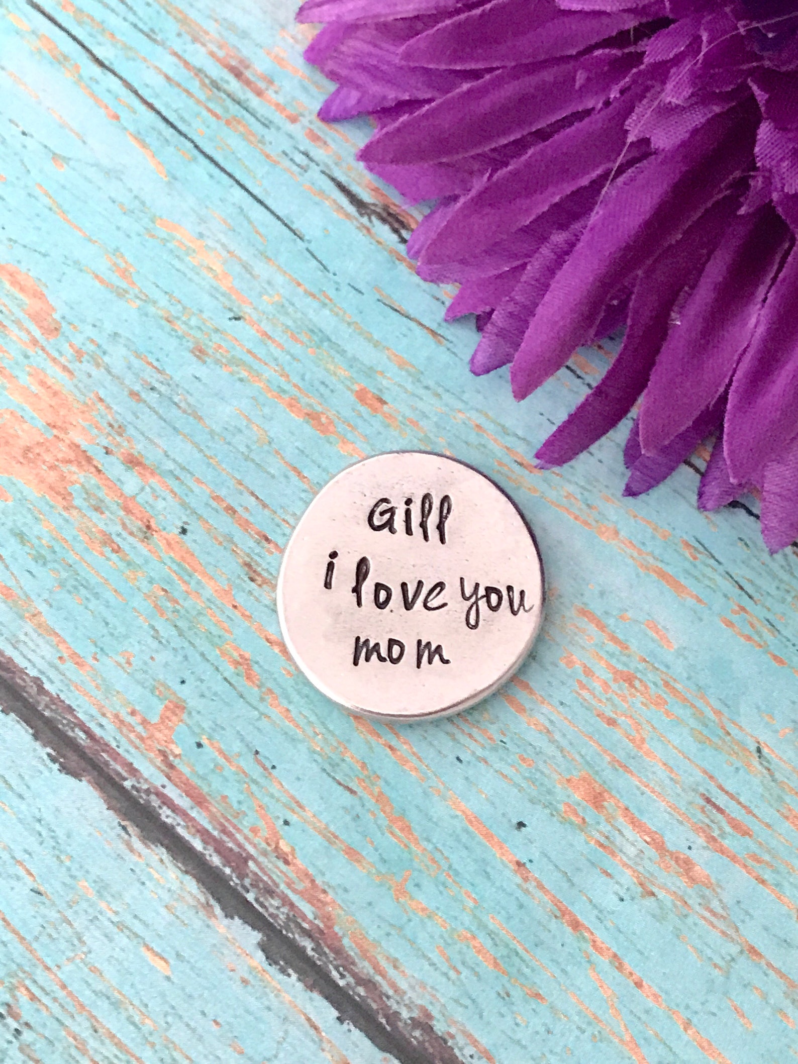 Personalized Pocket Coin , Love Token, Pocket Pebble, Your Personalized ...
