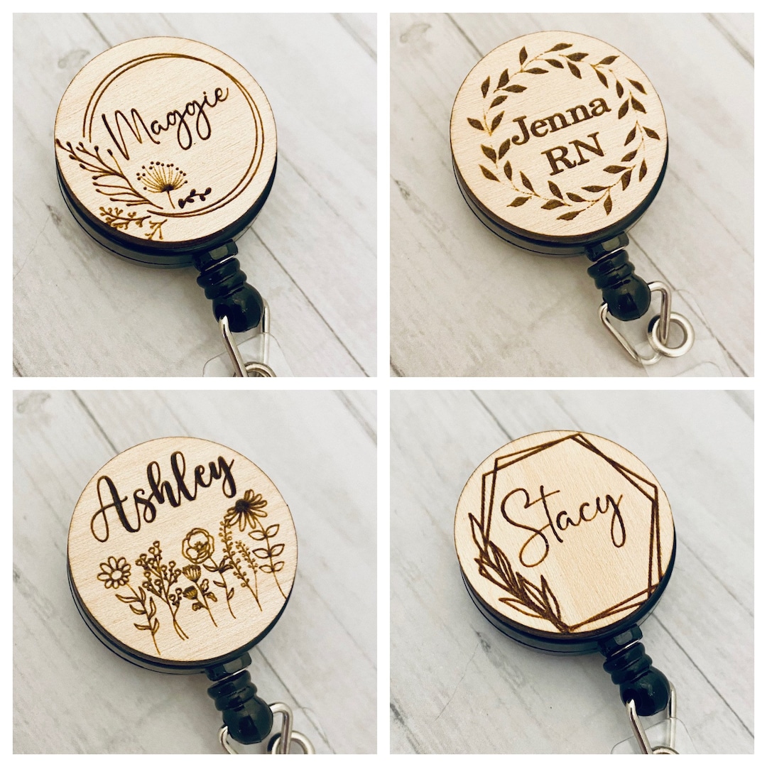Custom Badge Reel , Name Badge Reel, Nurse Custom ID, Retractable Badge ...