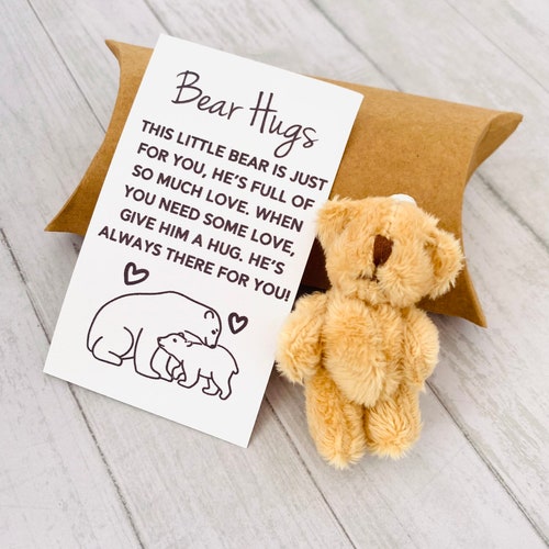 Bear Hug Love Token Animal Pocket Hug Mini Hug Bear Love - Etsy