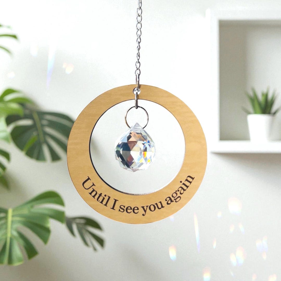 Sun Catcher Sympathy Gift, Poem Card Memorial Suncatcher, Loss of Mom ...