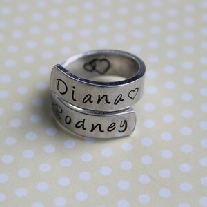 Custom - Hand Stamped Ring - Very Sturdy Ring - Great Gift - Fun Piece ...