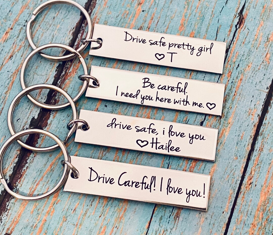 Customized Keychain Personalized You Choose Wording - Custom Gift ...