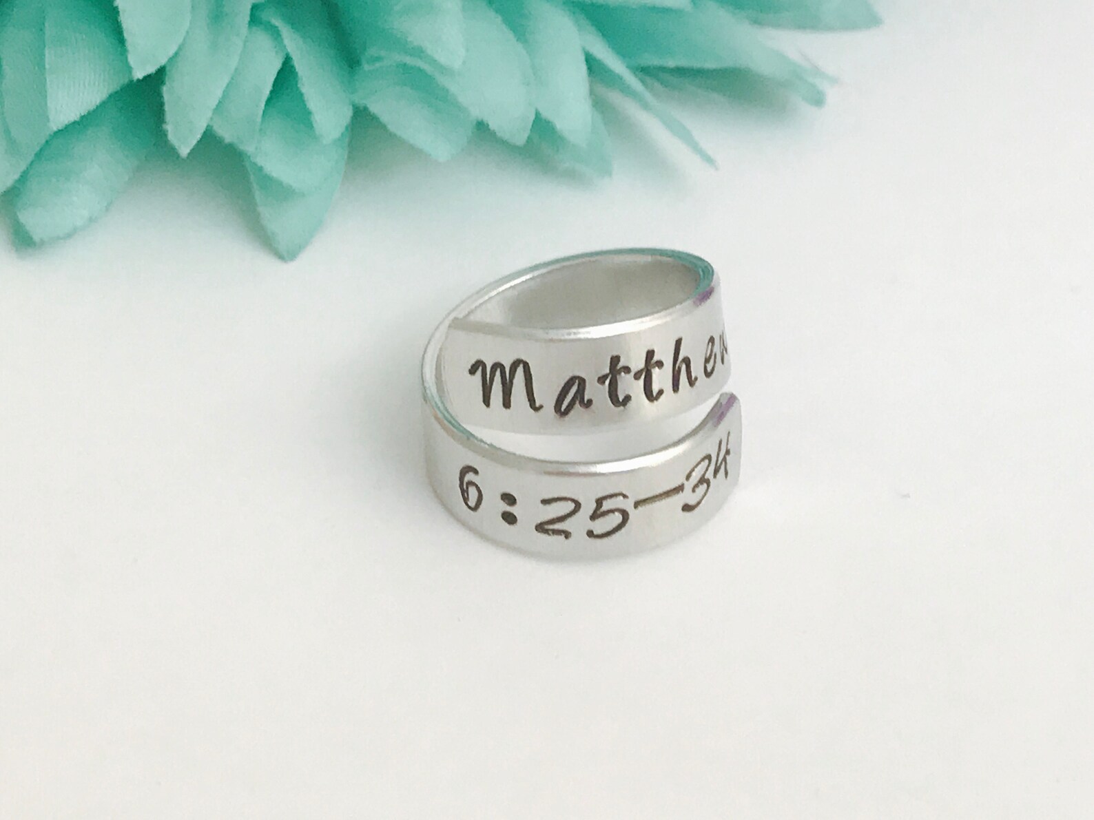 Bible Verse Wrap Ring Add Your Verse Personalized Ring | Etsy