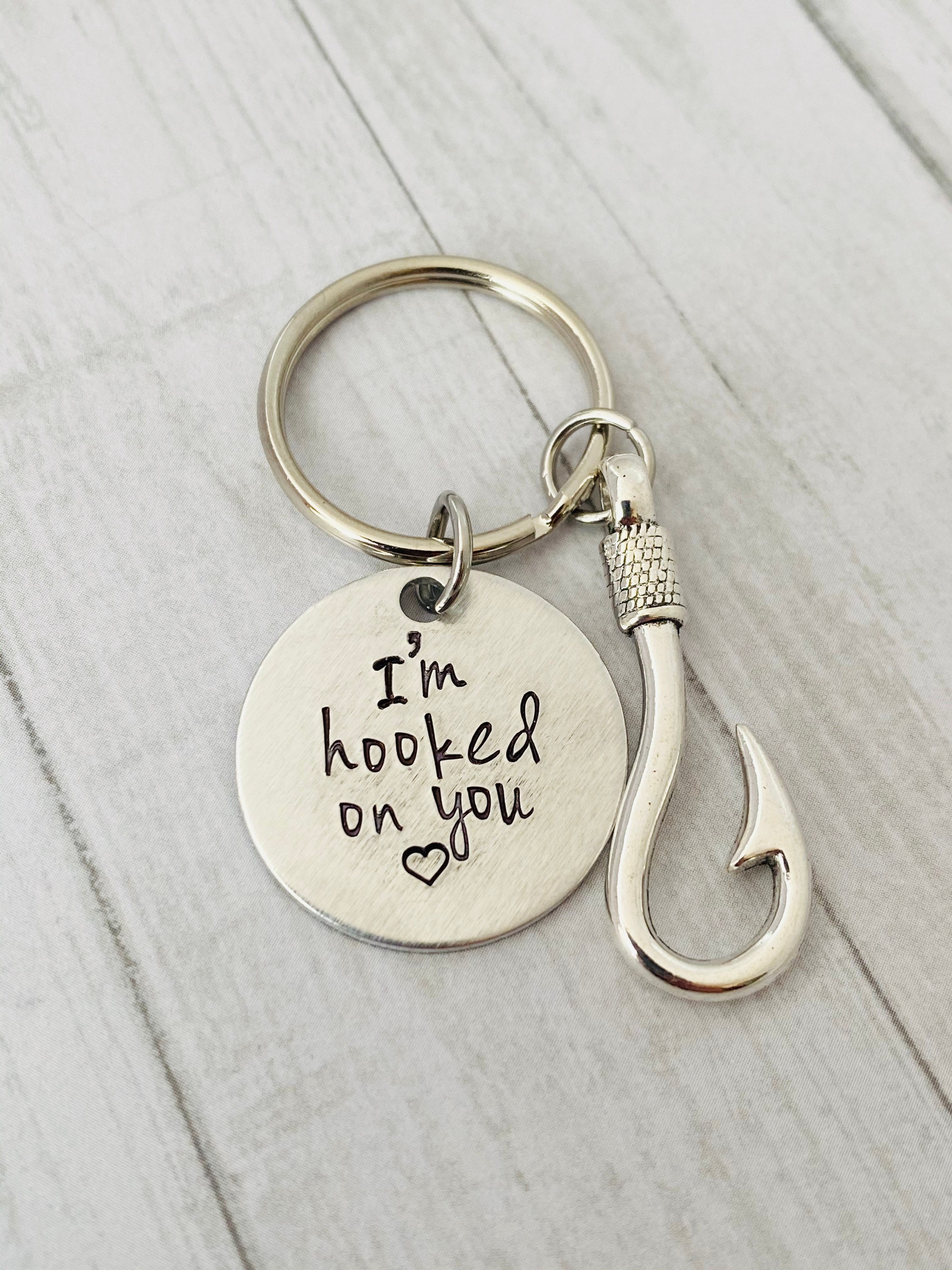 Fishing gift fishing lure I'm hooked on you hand | Etsy