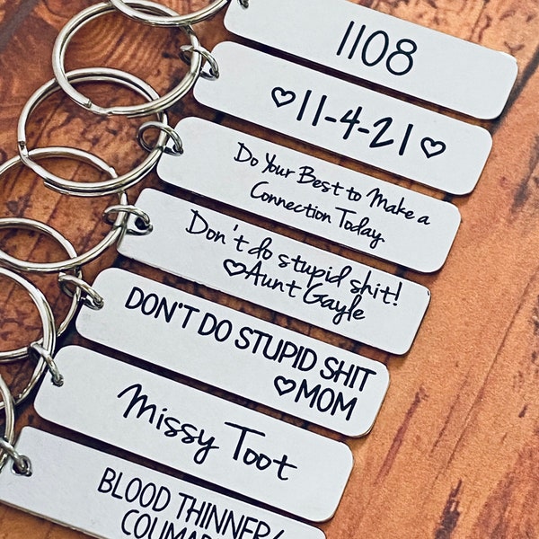 Custom Keychain - Etsy