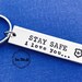 Stay Safe, I Love You Police Badge Keychain, Police Keychain, Officer ...