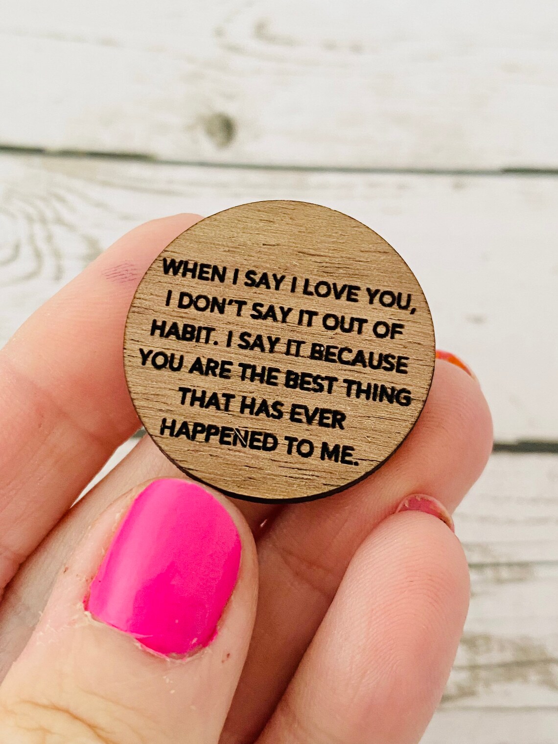 Personalized pocket coin love token pocket pebble your | Etsy