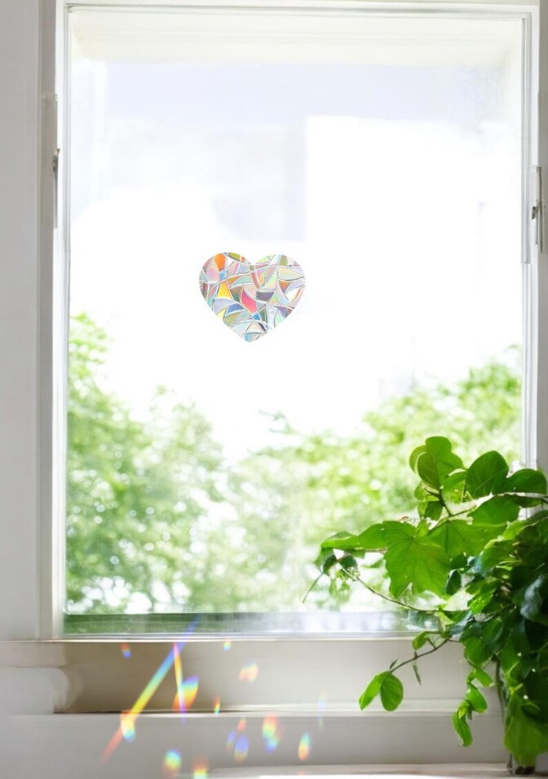 Sun Catcher Heart Sympathy Gift, Poem Card Memorial Suncatcher ...