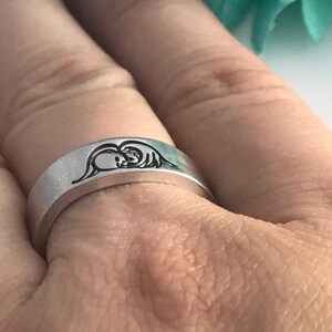 Angel Baby Ring With Name Inside Edge - Memorial - Infant Loss - Child ...