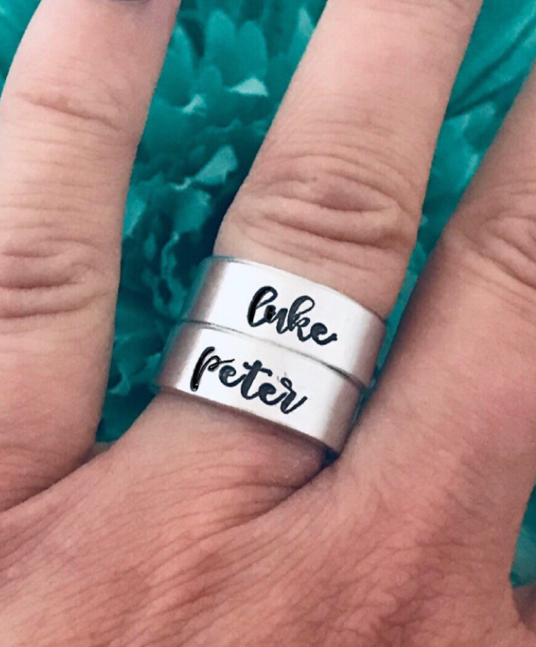 Personalized Stacking Ring, Personalized,silver, Gold, Rose Gold ...