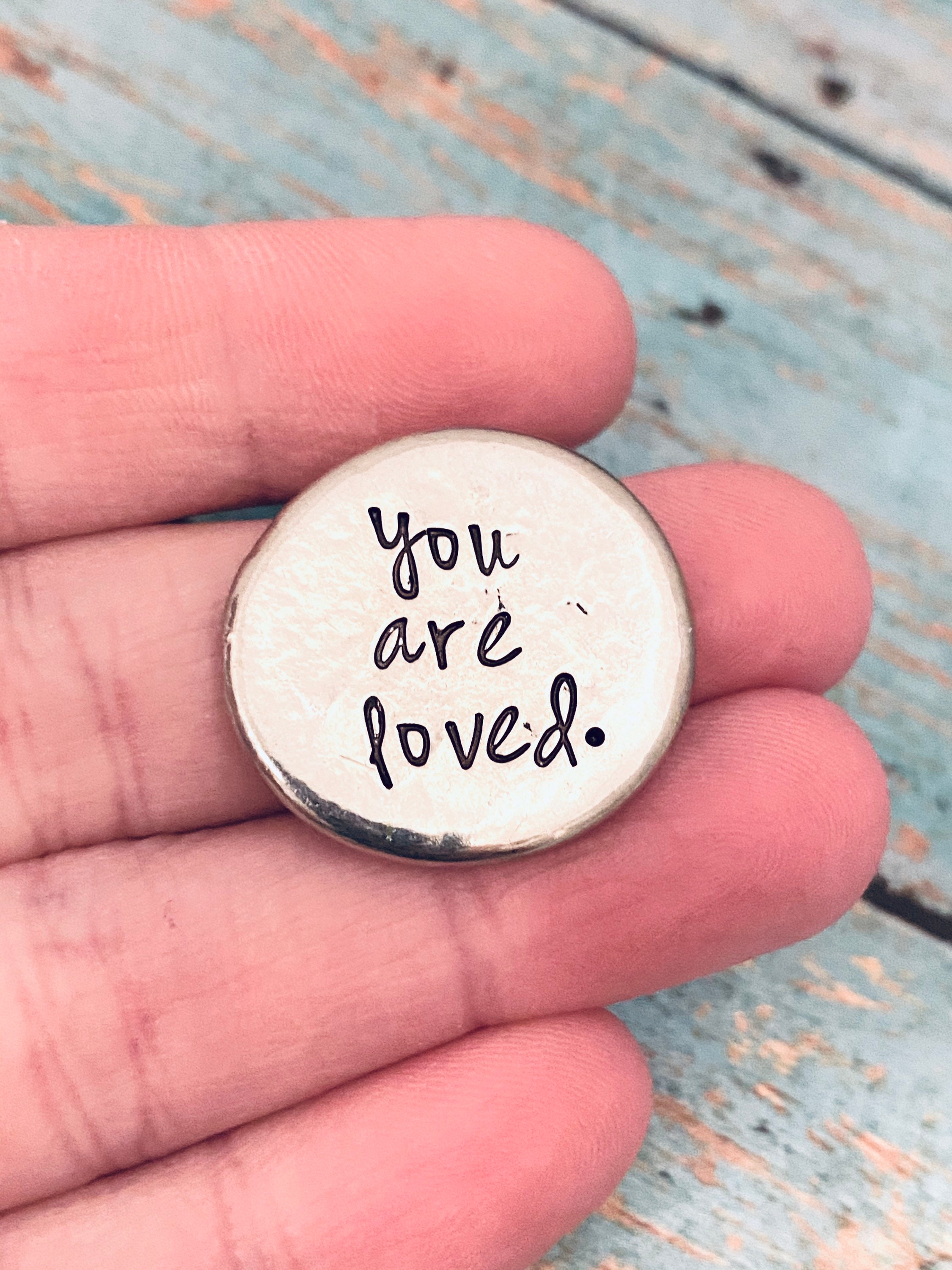 Personalized Pocket Coin Love Token Pocket Pebble Your - Etsy