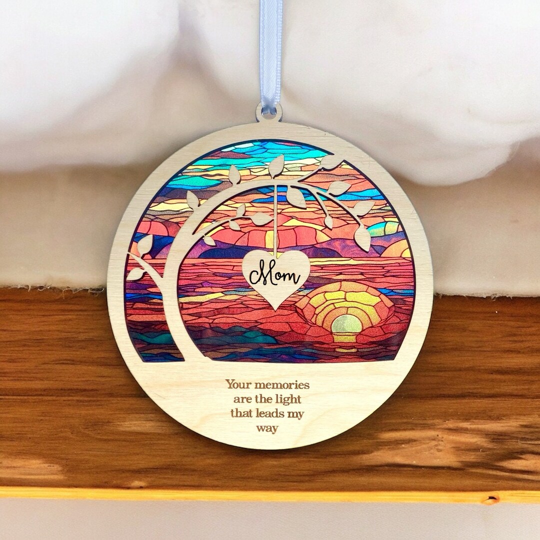 Sympathy Gift Memorial Suncatcher, Sympathy Gift, Loss of Mom, Mother ...
