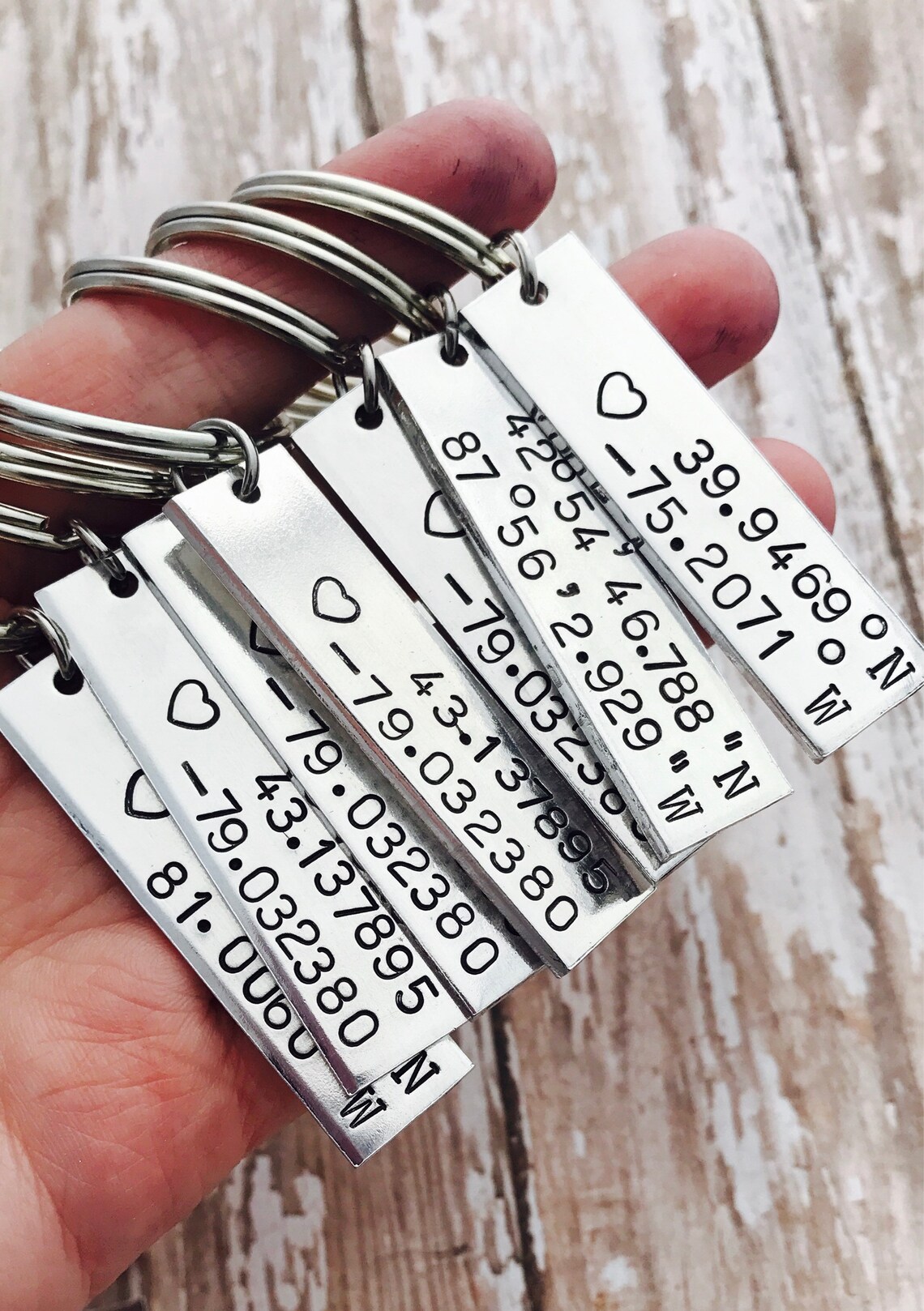 Keychain - Coordinates - Special Place Keychain , Special Location ...