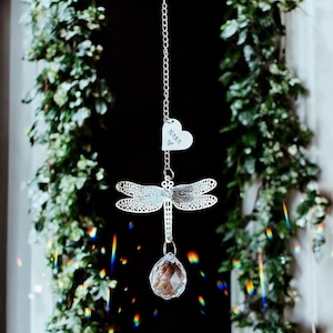 Sun Catcher Dragonfly Sympathy Gift, Poem Card Memorial Suncatcher ...