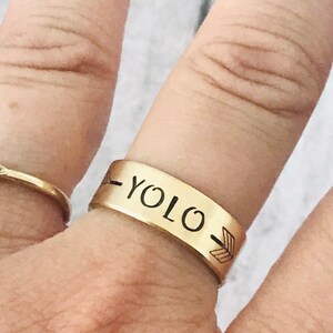 Personalized Word Ring, Personalized,silver, Gold, Rose Gold, Choose ...