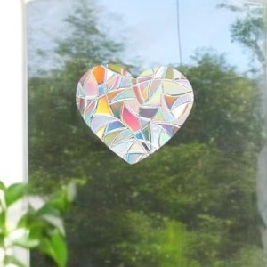 Sun Catcher Heart Sympathy Gift, Poem Card Memorial Suncatcher ...