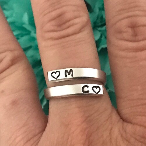 Custom Ring Personalized Custom Hand Stamped Ring Very - Etsy