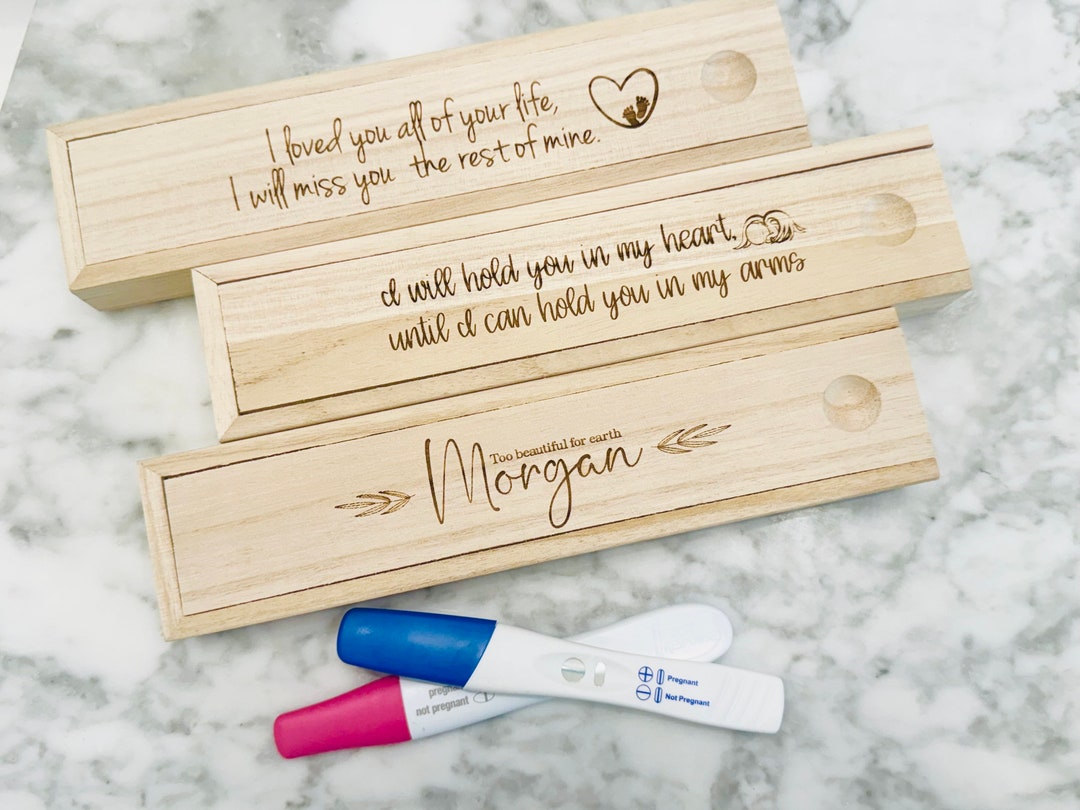 Miscarriage Pregnancy Test Memory Box, Baby Angel Memorial Miscarriage ...