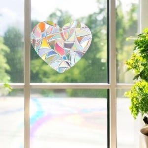 Sun Catcher Heart Sympathy Gift, Poem Card Memorial Suncatcher ...