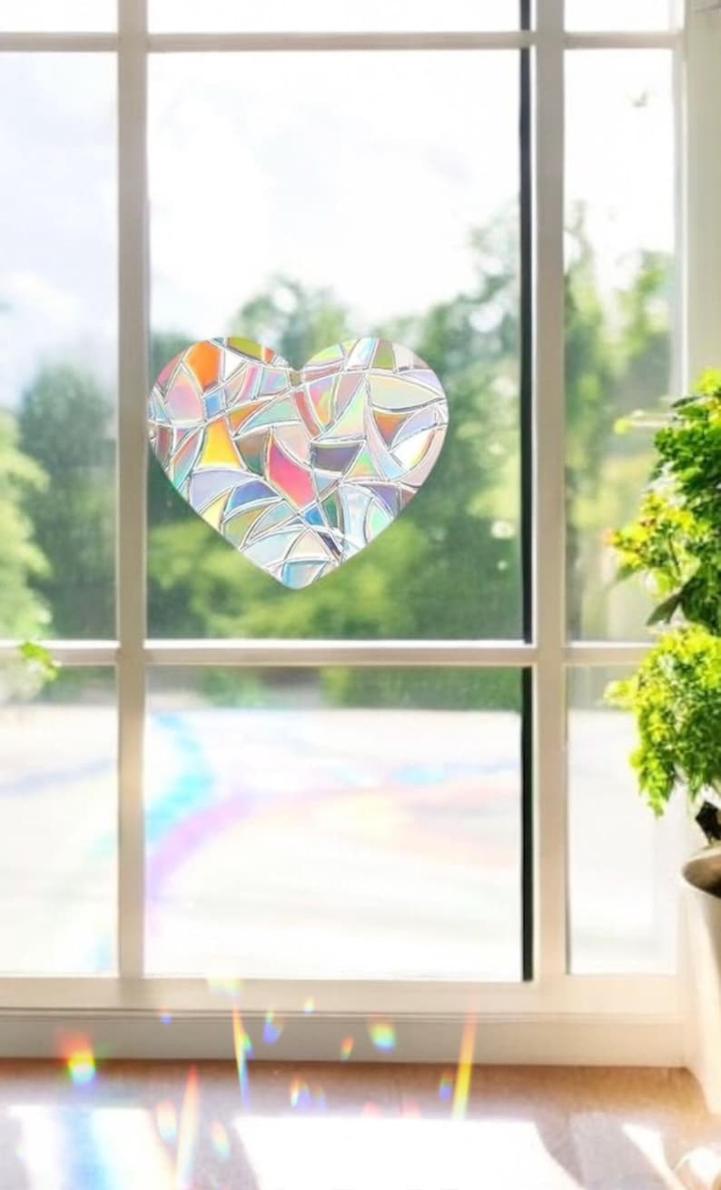 Sun Catcher Heart Sympathy Gift, Poem Card Memorial Suncatcher ...