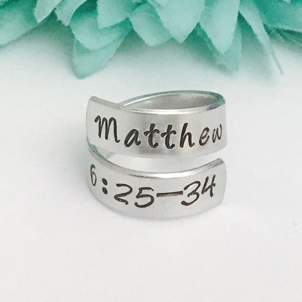 Bible Verse Ring - Etsy