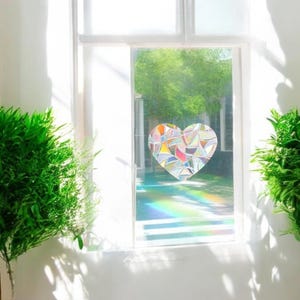 Sun Catcher Heart Sympathy Gift, Poem Card Memorial Suncatcher ...