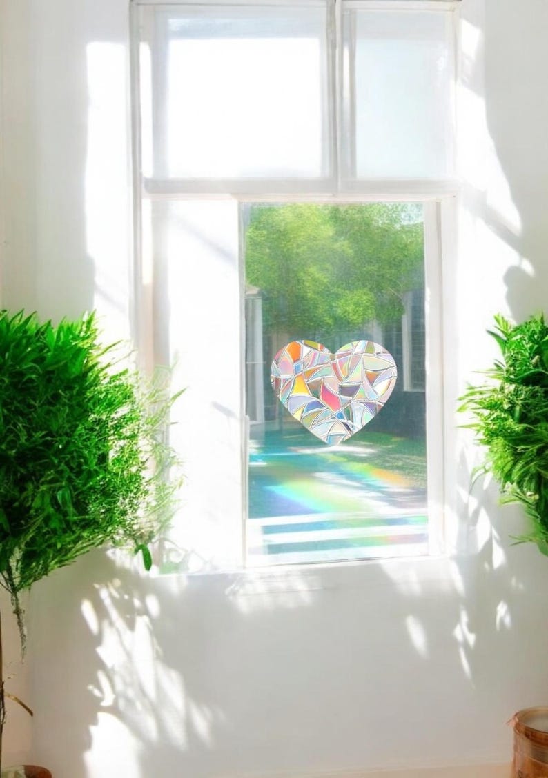 Sun Catcher Heart Sympathy Gift, Poem Card Memorial Suncatcher ...