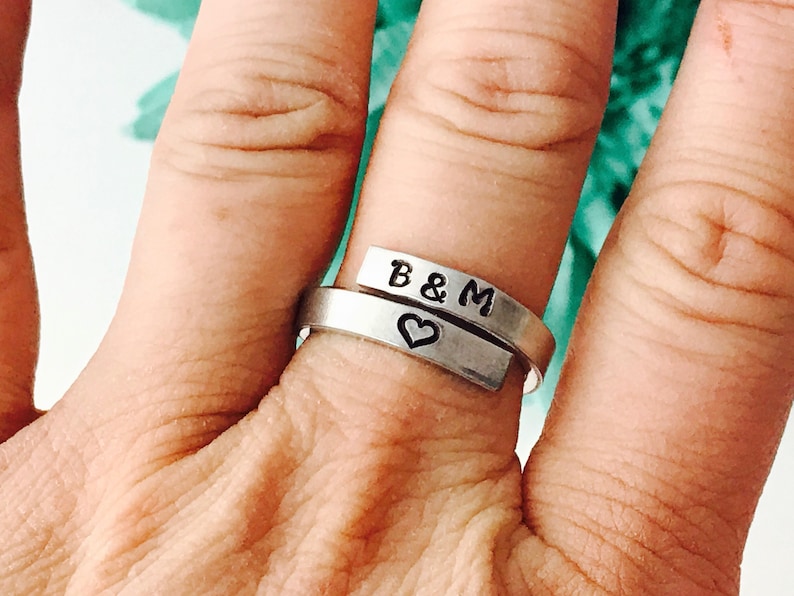 Custom Ring Personalized Custom Hand Stamped Ring Very - Etsy