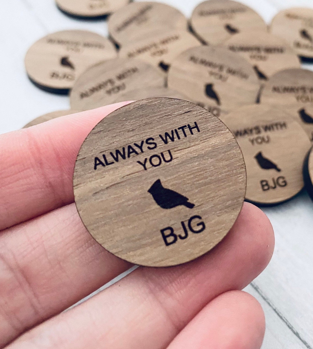Memorial Pocket Coin , Funeral, Calling Hours, Memorial Service, Love ...