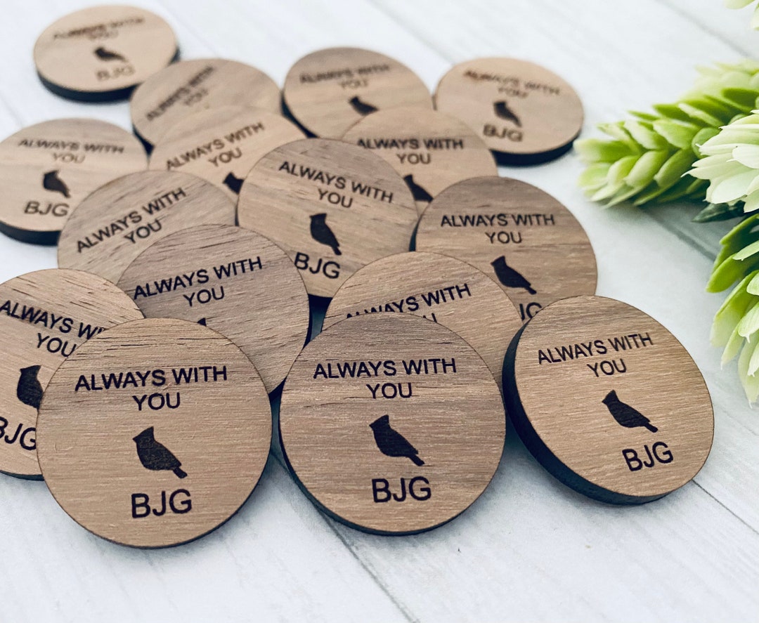 Memorial Personalized Pocket Coin , Love Token, Pocket Pebble ...