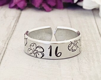 Sweet 16 Ring - Etsy