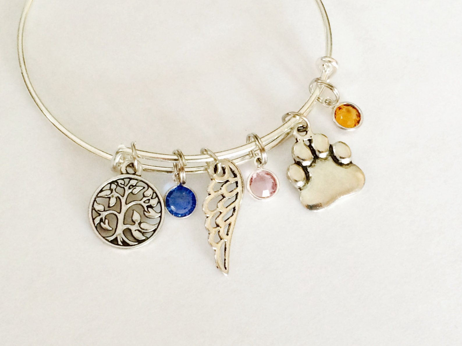 Custom Made Design Your Own Adjustable Bangle / Stackable - Etsy