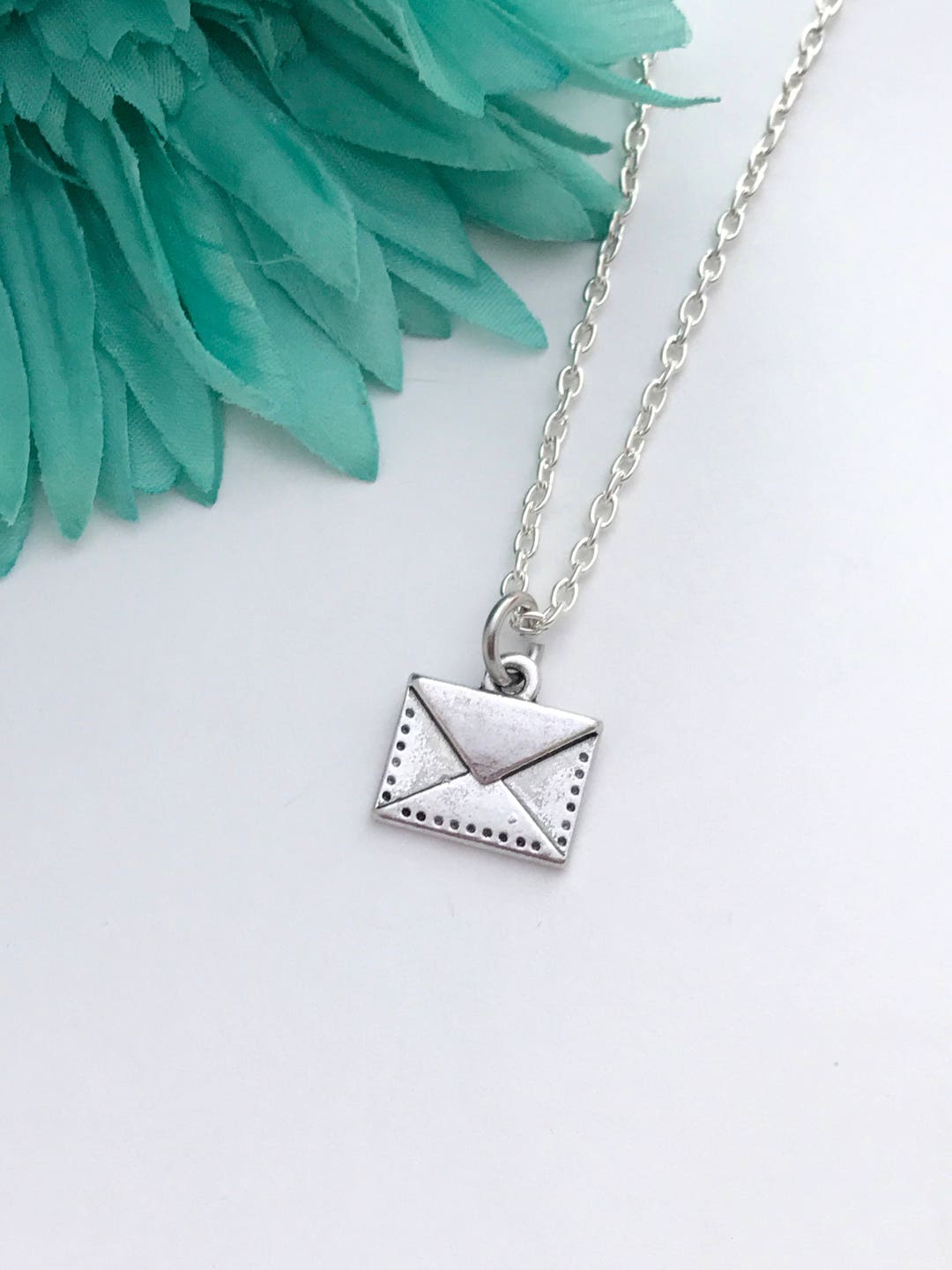 Mail Necklace - Envelope Letter With Chain Necklace - Fun Necklace ...