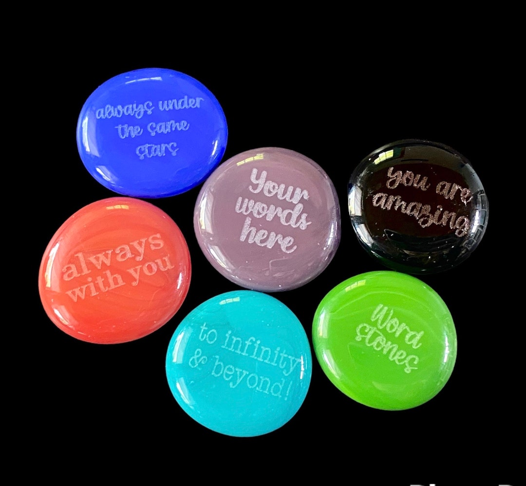 Word Stone , Stone, Pocket Pebble, Your Personalized Saying, Keepsake ...