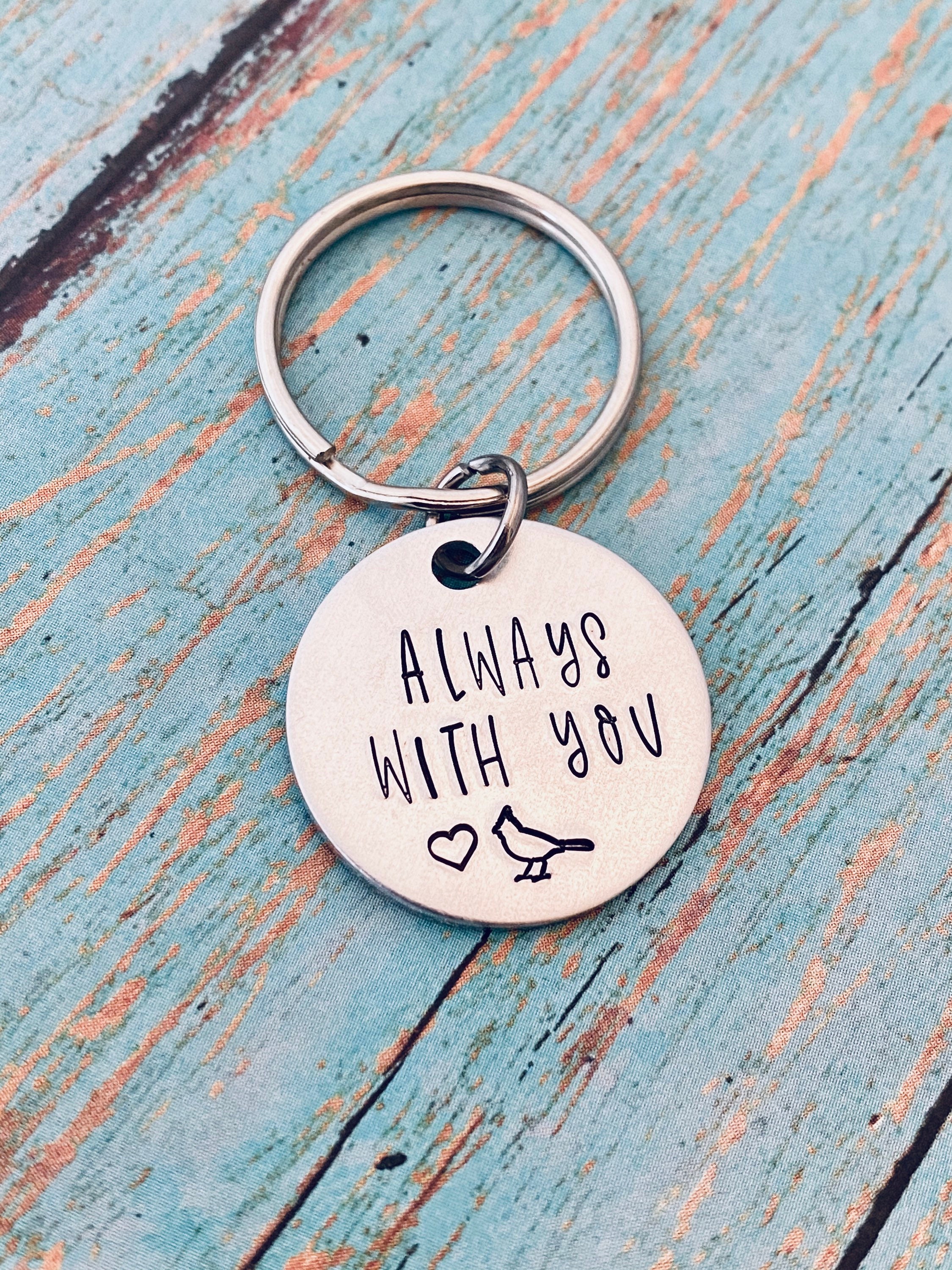 Always With You Cardinal Loved One Keychain Loss Loved One - Etsy