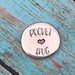 Pocket Hug, Love Token, Pocket Pebble, Hand Stamped, Pocket Coin ...