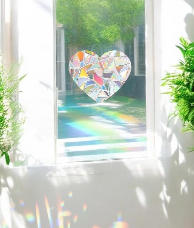 Sun Catcher Heart Sympathy Gift, Poem Card Memorial Suncatcher ...