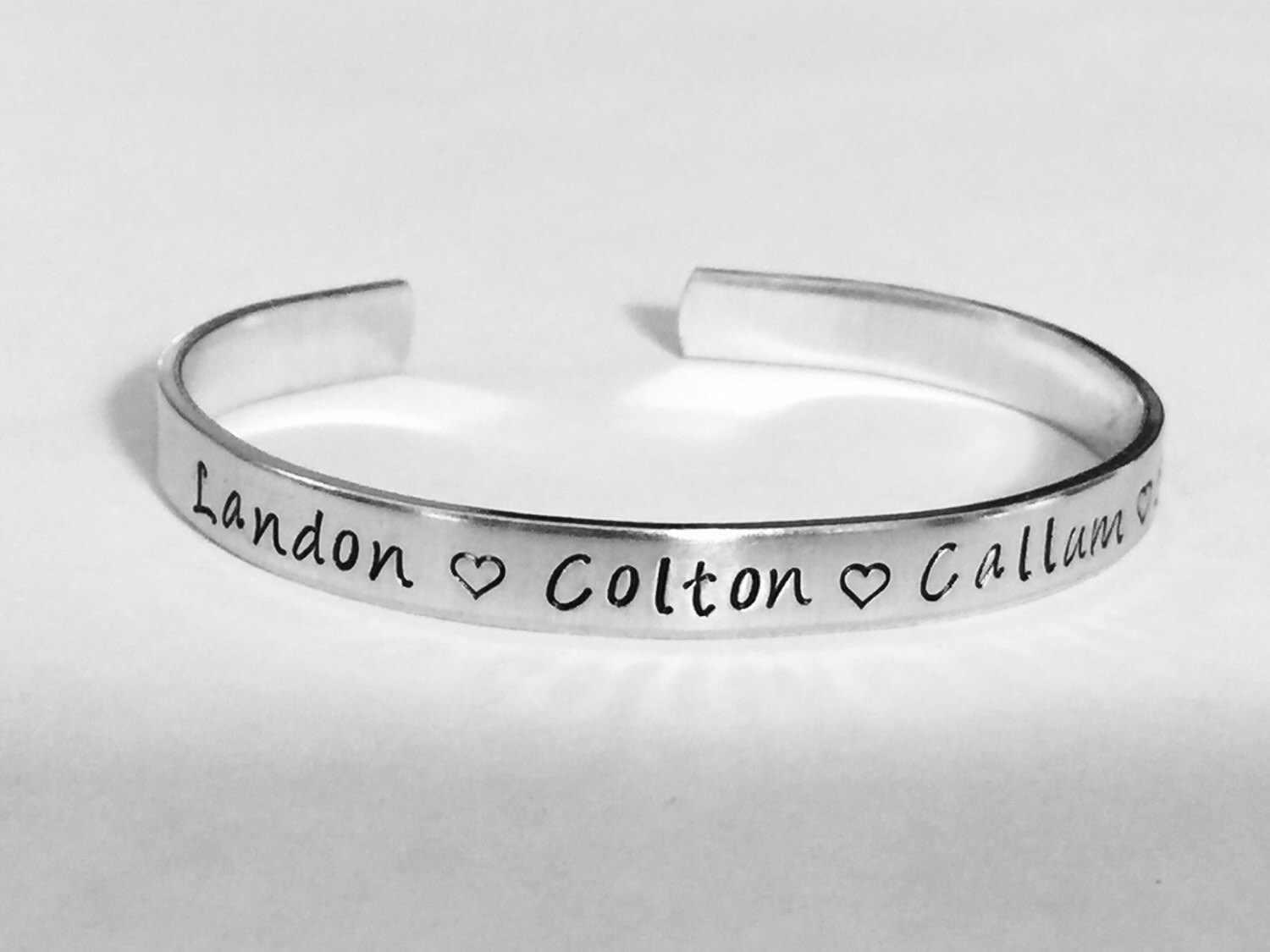 Personalized NAME Bracelet Cuff- You Choose the Name - Made Just for ...