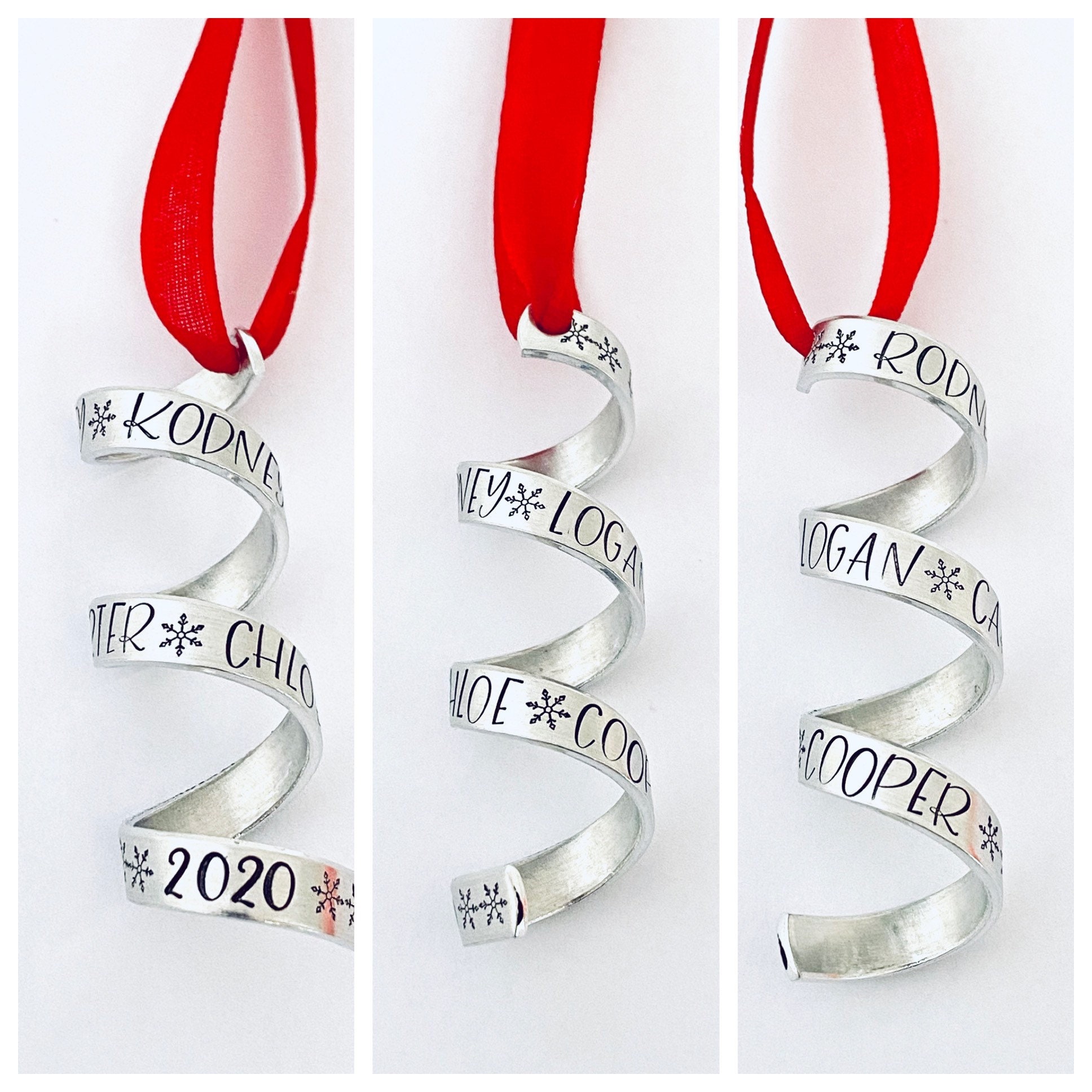 Spiral Christmas Ornament, Gift Personalized With Your Choice of ...