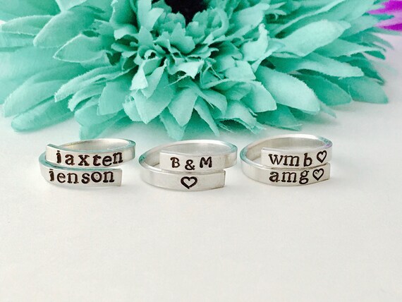 Custom Ring personalized Custom hand stamped ring very | Etsy
