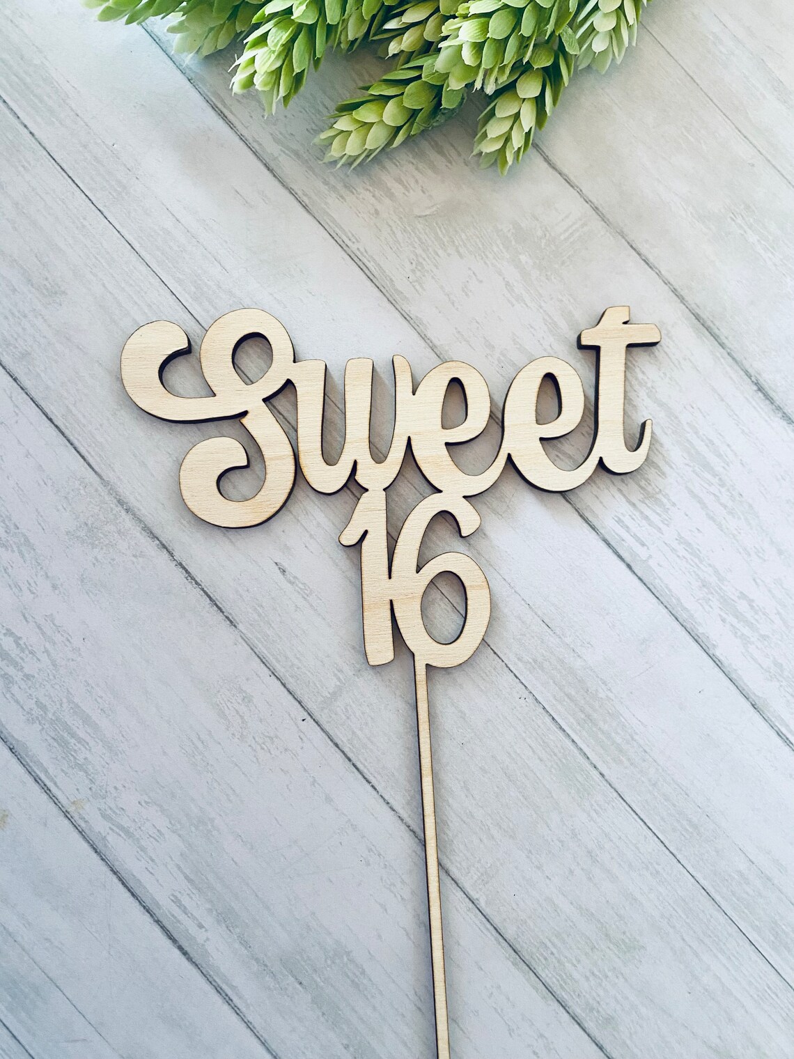CUSTOM Cake Topper - Laser Cut, Wooden Cake Topper With Stake ...