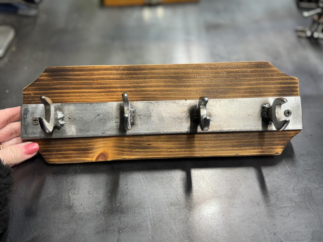 Coat Rack or Key Rack Man Cave Decor , Welded Wrenches as the Coat Rack ...