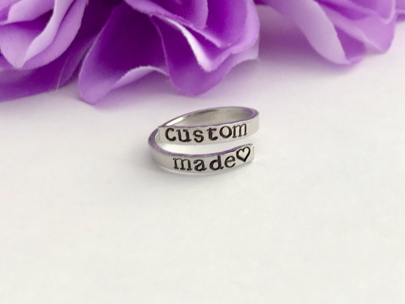 Custom Ring Personalized Custom Hand Stamped Ring Very - Etsy