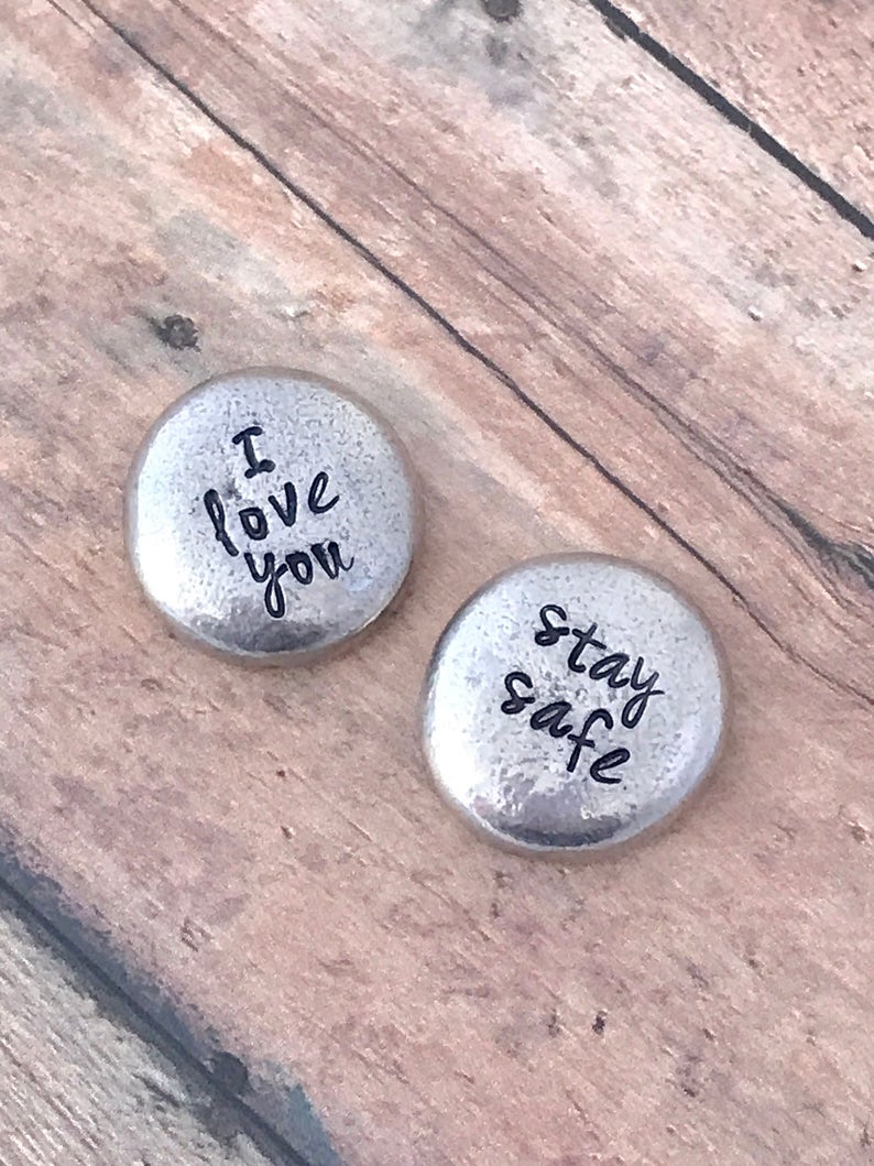 Personalized Pocket Stone, Love Token, Pocket Pebble, Your Personalized ...