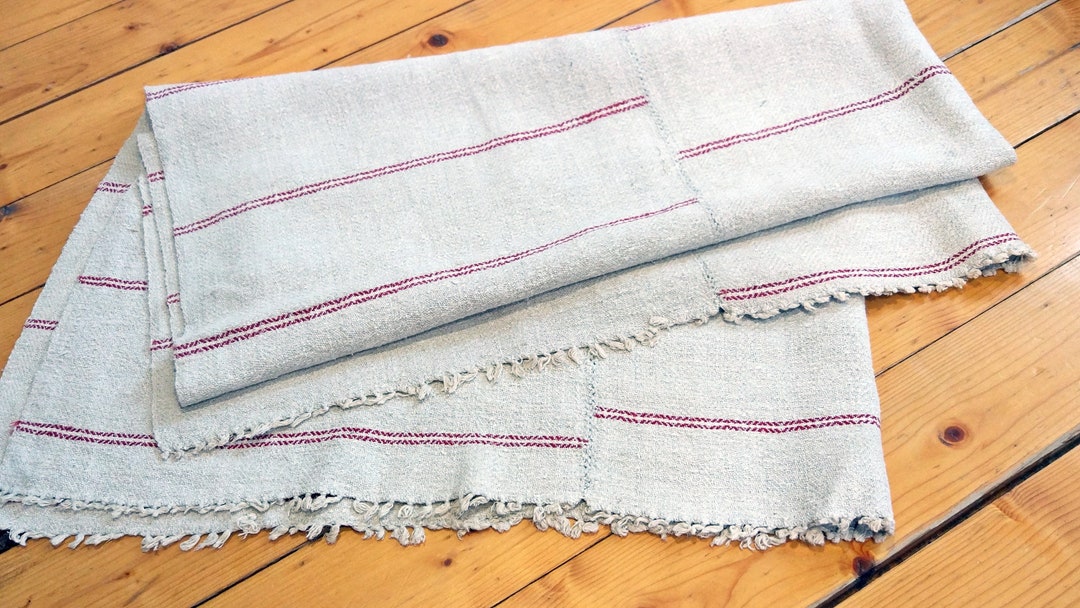 Antique Transylvanian Handwoven Hemp Bedcover Bedspread Coverlet Tablecloth Antique European ...