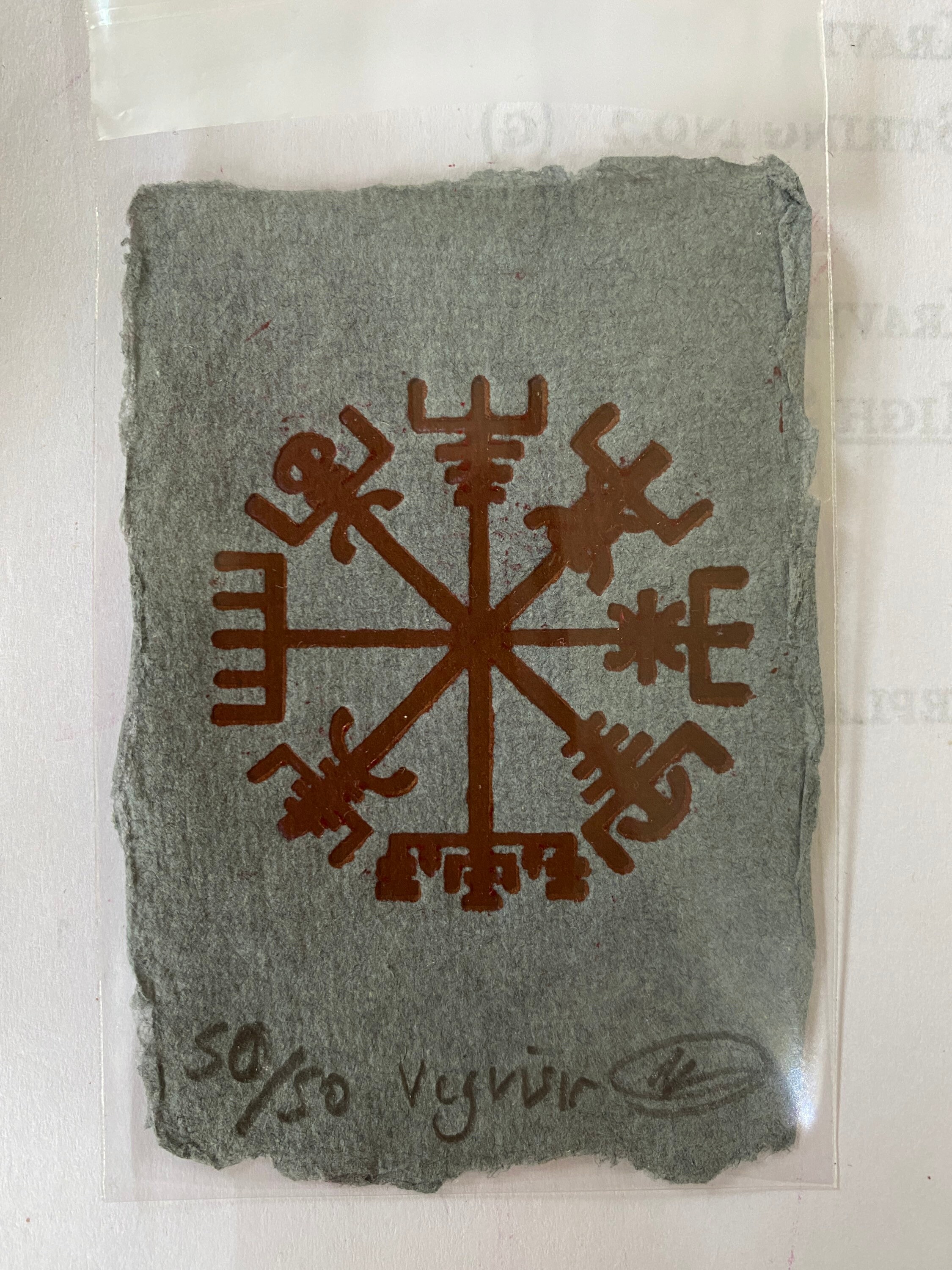 Vegvisir Compass/wayfinder Rune Greetings Card With Free Print - Etsy UK