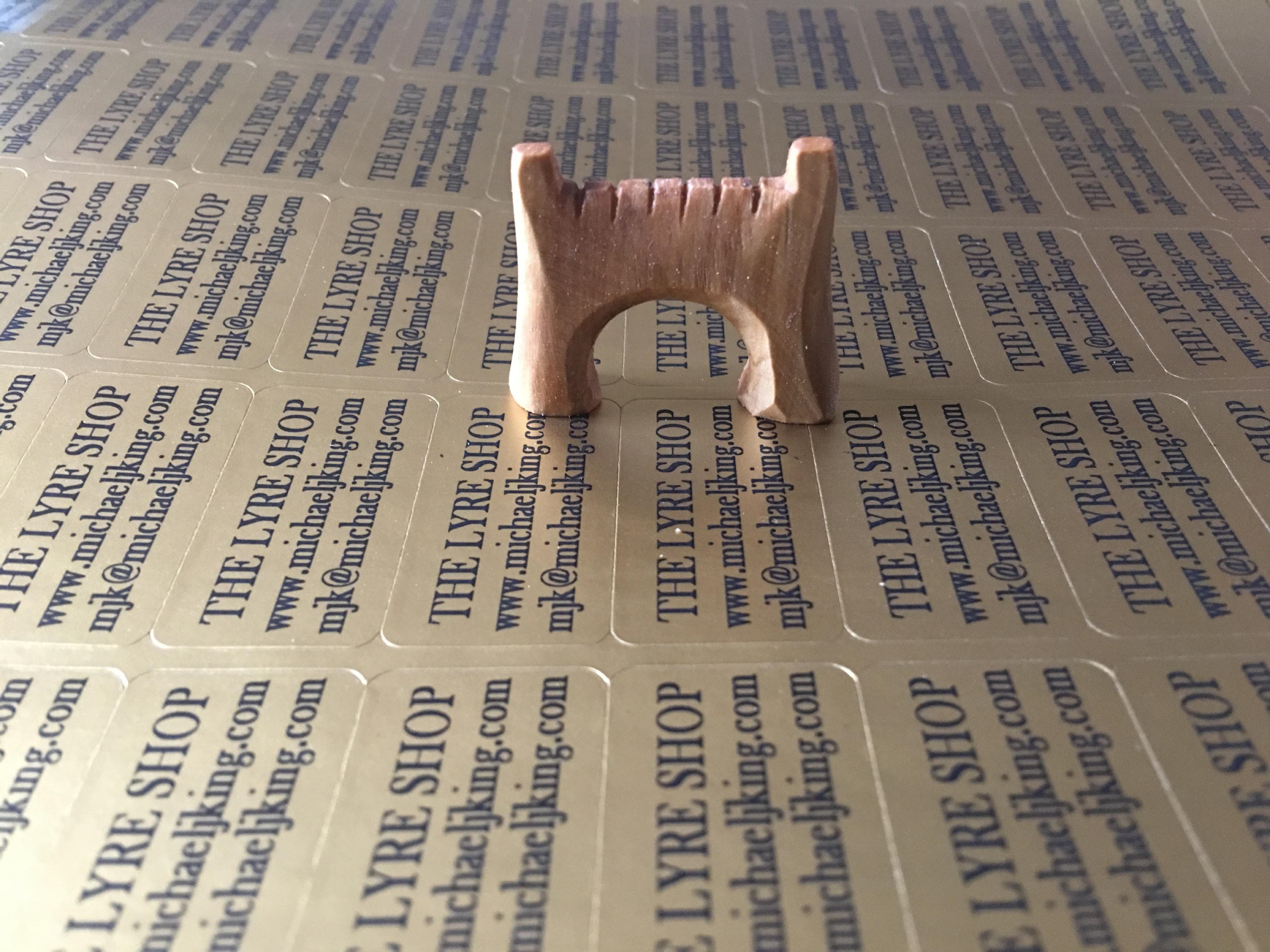 Lyre Bridge: Made to Order for 6/7 String Lyres - Etsy UK