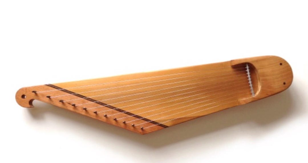 11 String Kantele in Cherry and Cedar Handmade by by Michael J King - Etsy